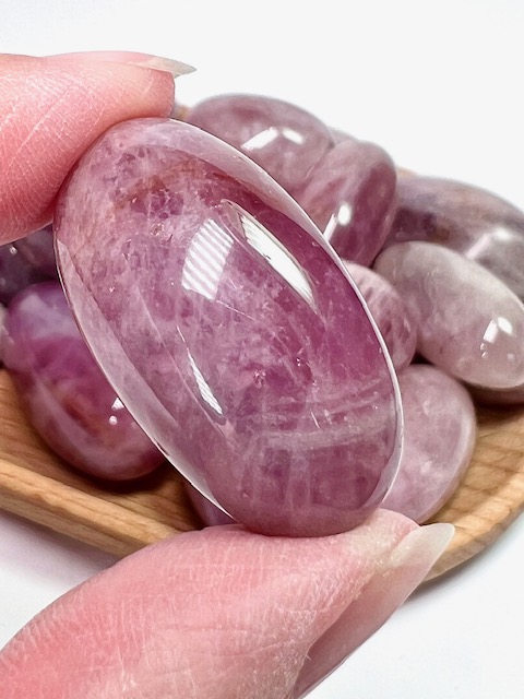 Lavender Rose Quartz Tumble Stone - Crystals Minerals Goddess